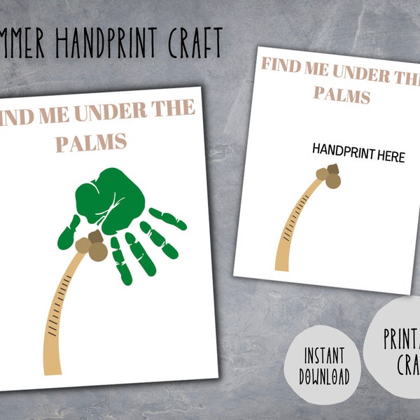 Handprint Tree - Etsy