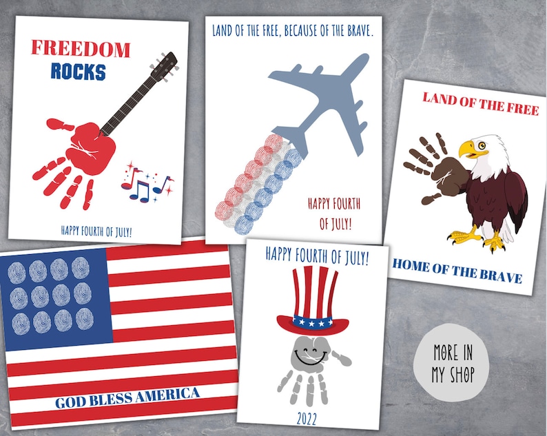 Fourth of July Handprint Craft 4th Hand Art Toddler Craft Handprint ...