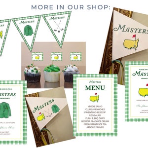 Masters Party Invitation, Masters Viewing Party Masters Printable ...