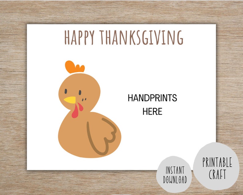 Thanksgiving Handprint Craft, Thankful Craft, Kids Turkey Art ...