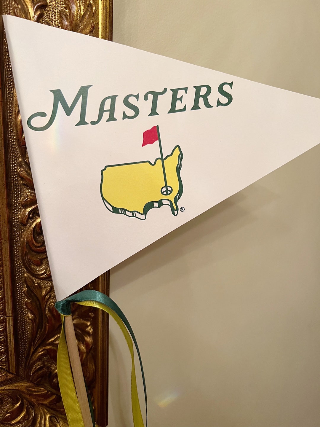Masters Tournament Party Decor, Masters Pennant, Masters Printable Flag, Golf Birthday Party ...