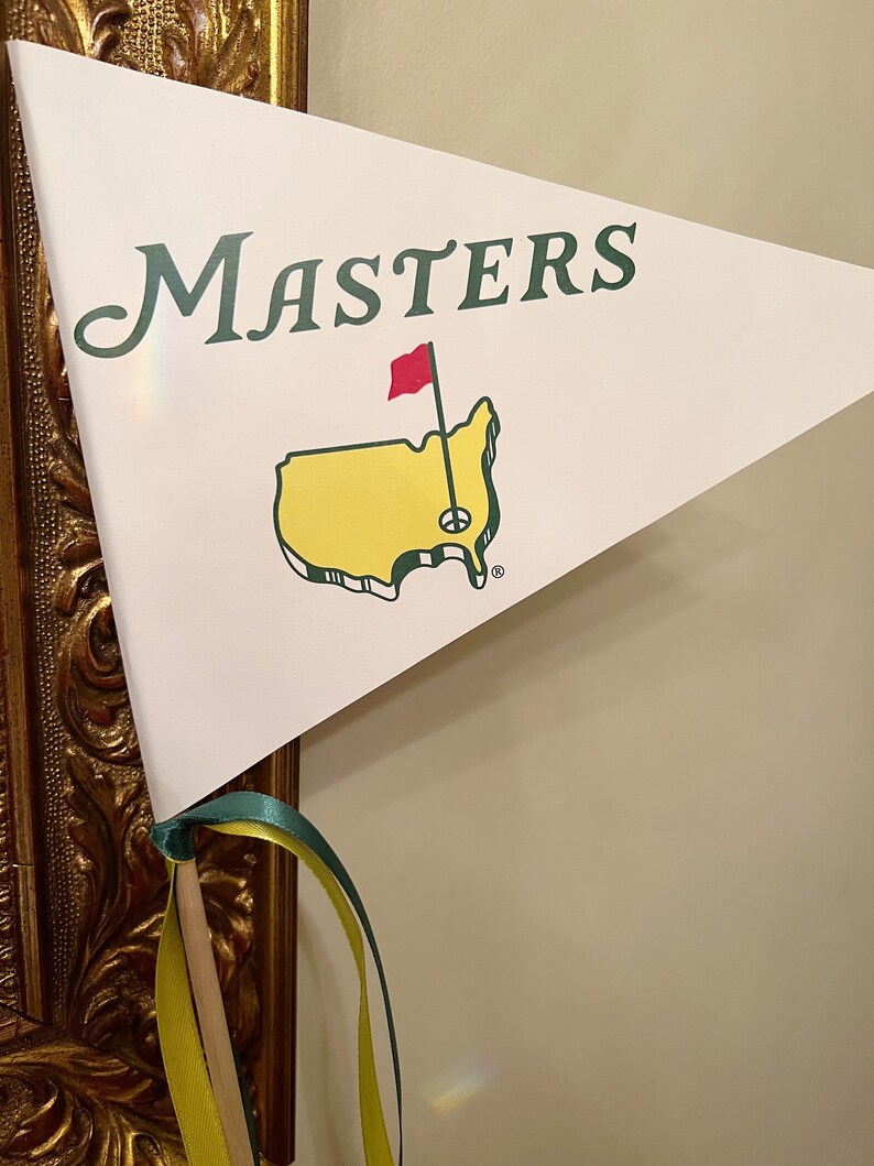 Masters Tournament Party Decor, Masters Pennant, Masters Printable Flag ...