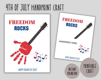 Fourth of July Handprint Craft - Etsy