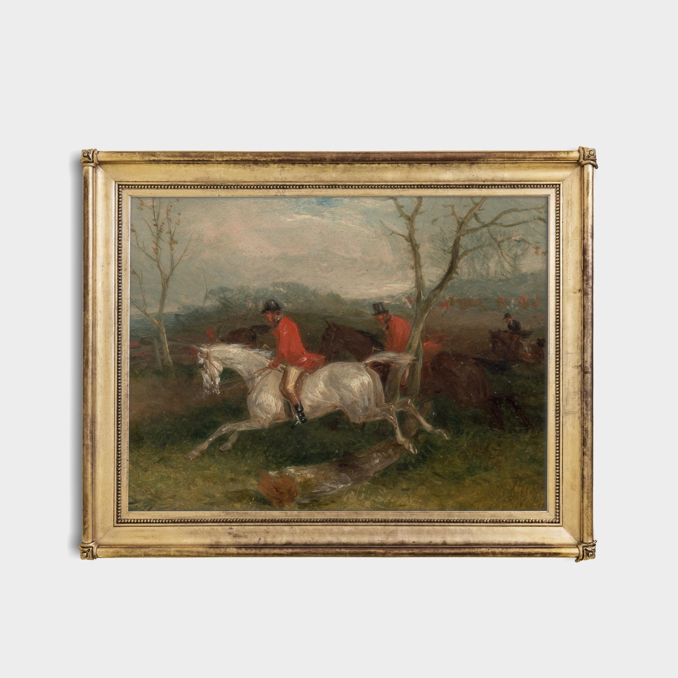 Vintage Fox Hunting Art Prints, Equestrian Gallery Set (digital ...