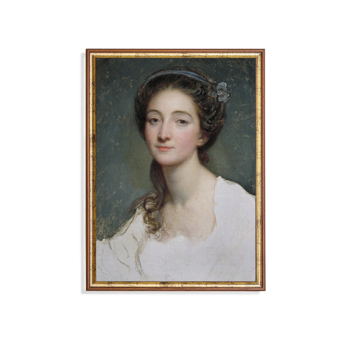 Classic Portrait Painting | Vintage Woman Portrait | Antique Oil ...