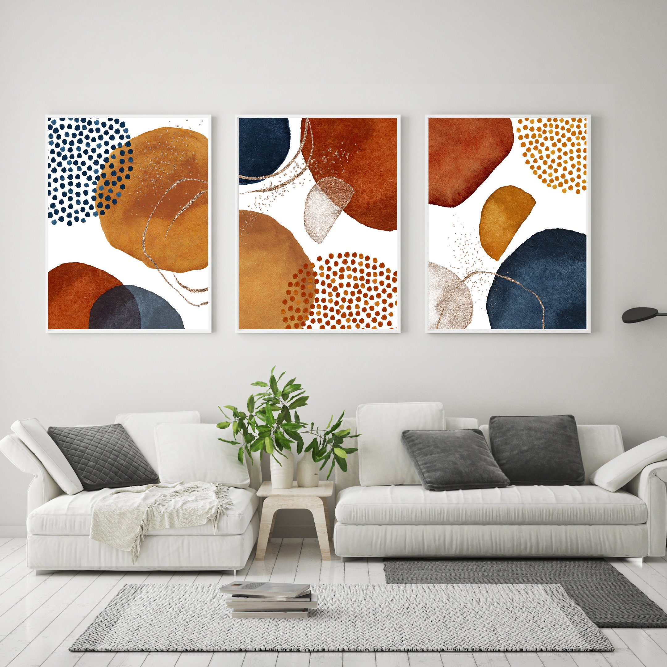 Art & Collectibles Prints Terracotta Abstract Printable Wall Art Burnt ...