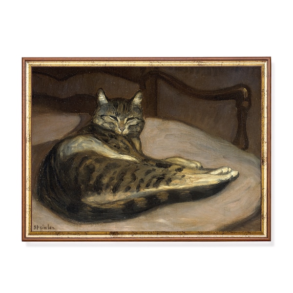 Cat Oil Painting - Etsy