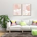 Set of 2 Neutral Prints Boho Wall Art Printable Poster Blush - Etsy
