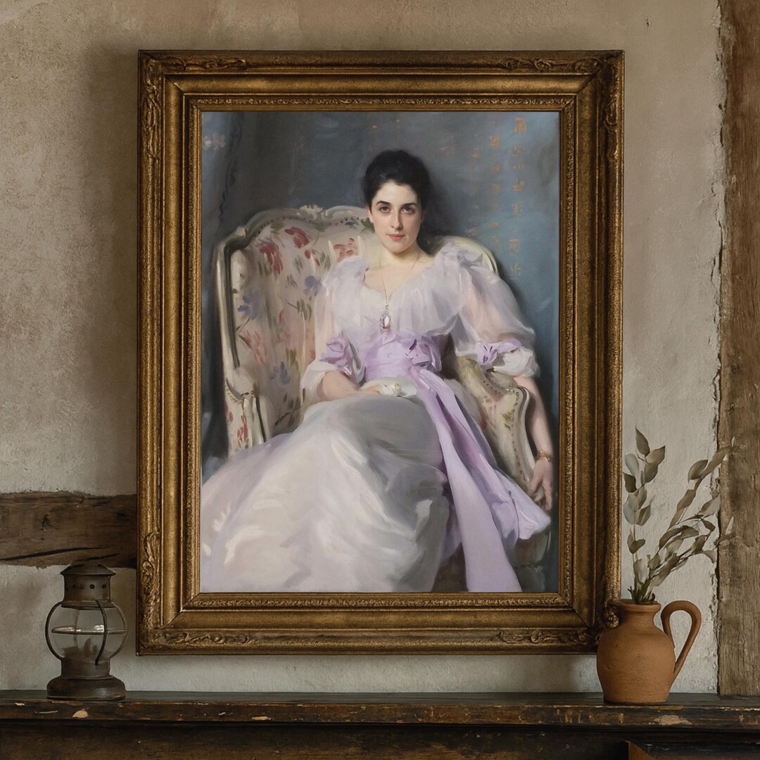 Elegant Lady Portrait Print: 19th Century Aristocratic Decor (digital ...