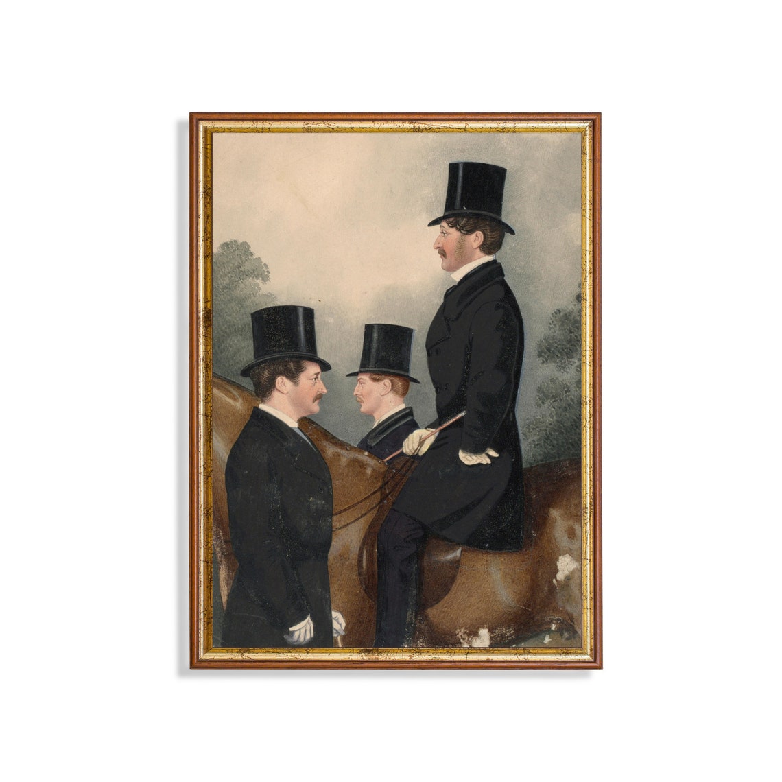 Vintage Portrait Painting Antique Gentleman Portrait - Etsy