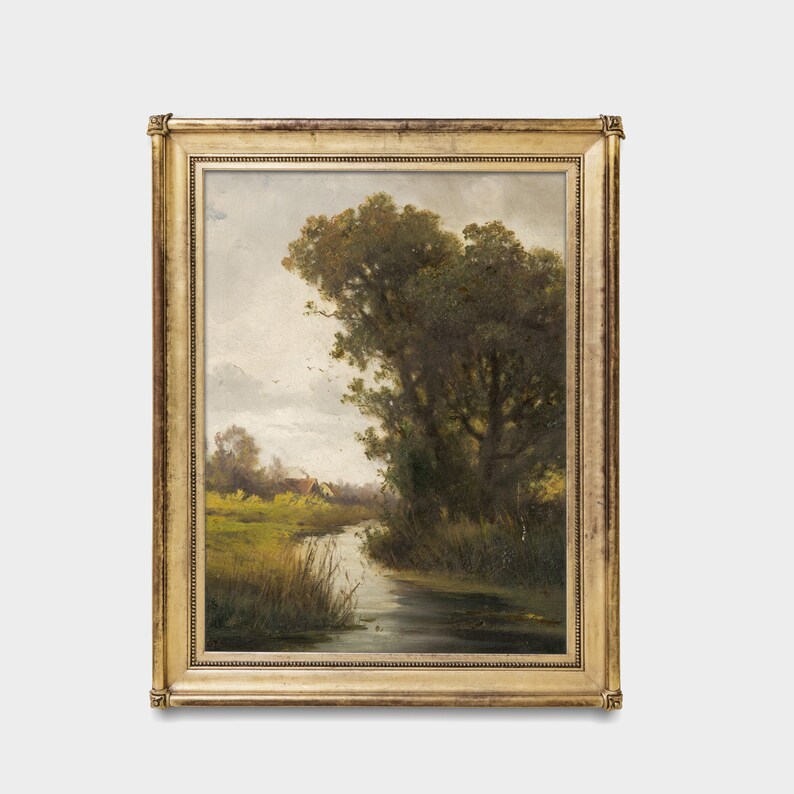 Vintage Landscape Painting Set: Country Nature Prints (digital Download ...