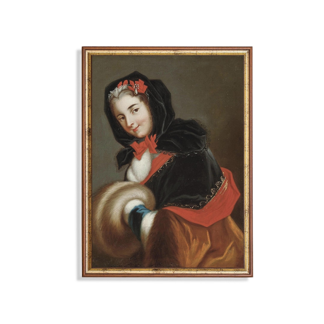 Rococo Lady Portrait: 18th Century Aristocratic Art (digital Download ...
