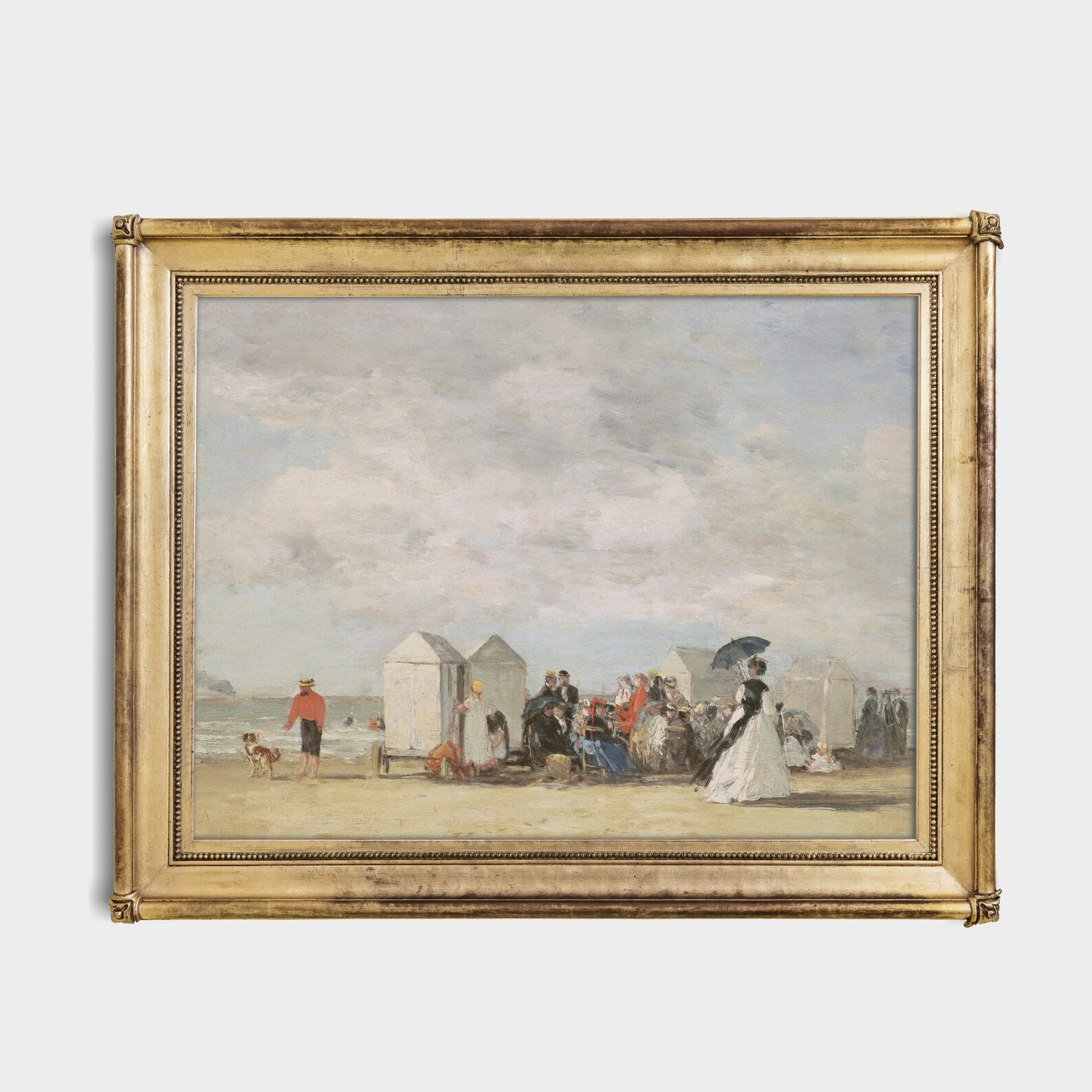 Vintage Beach Scenes in Summer Antique Coastal Painting - Etsy