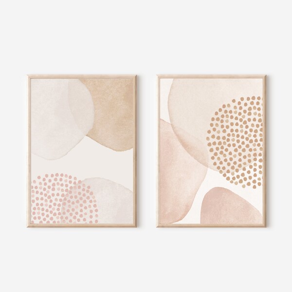 Pink Boho Wall Art - Etsy