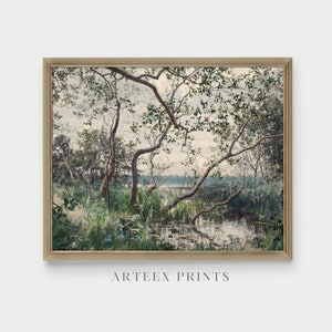 Printed and Shipped | Vintage Landscape Painting | Antique Country ...