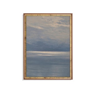 Mailed Print | Vintage Seascape Painting | Antique Ocean Beach Print ...