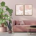 Set of 2 Neutral Prints Boho Wall Art Printable Poster Blush - Etsy