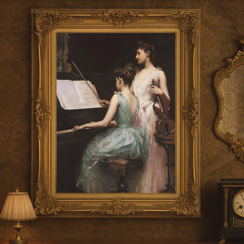 Victorian Piano Photo - Etsy