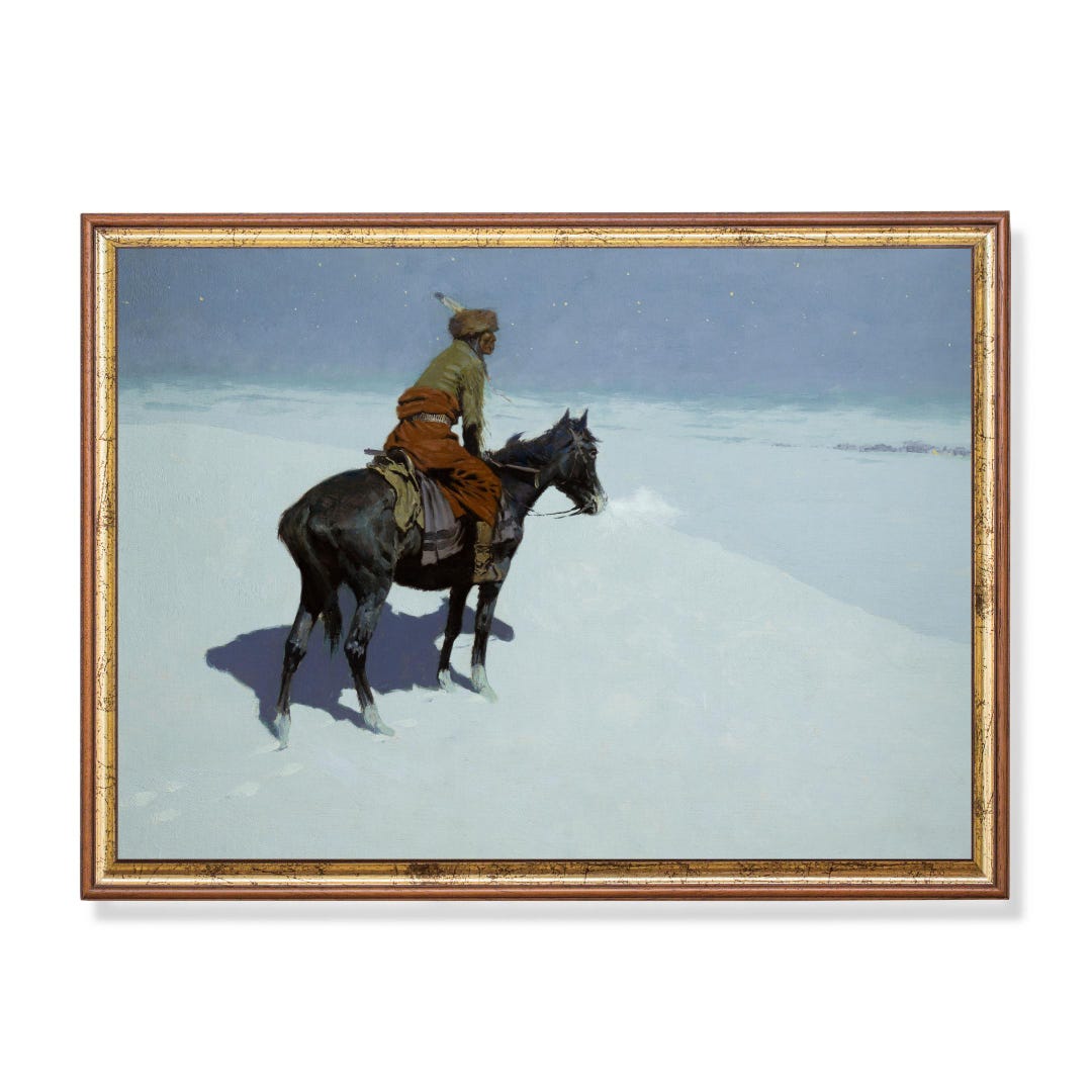 Printed and Shipped | Vintage Horse Painting | Antique Horse Rider ...