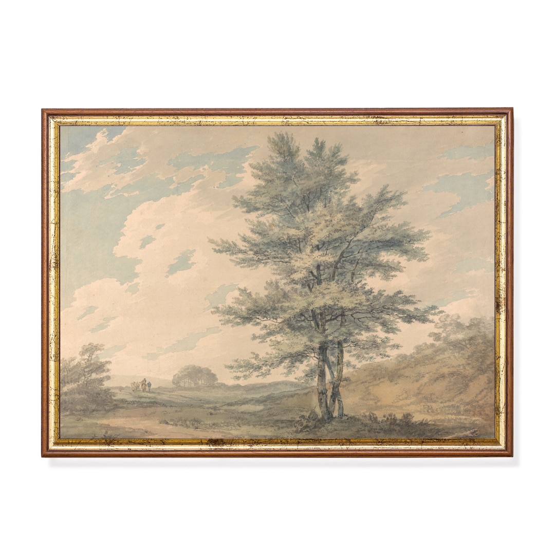 Muted Tonal Painting | Neutral Landscape Nature Print | Downloadable ...