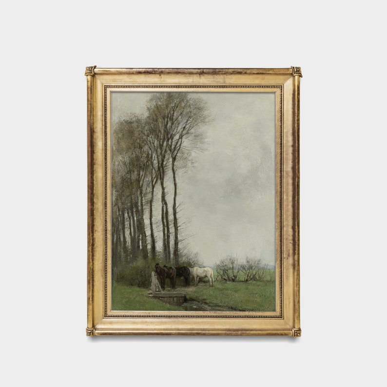 Vintage Landscape Painting Set: Country Nature Prints (digital Download ...