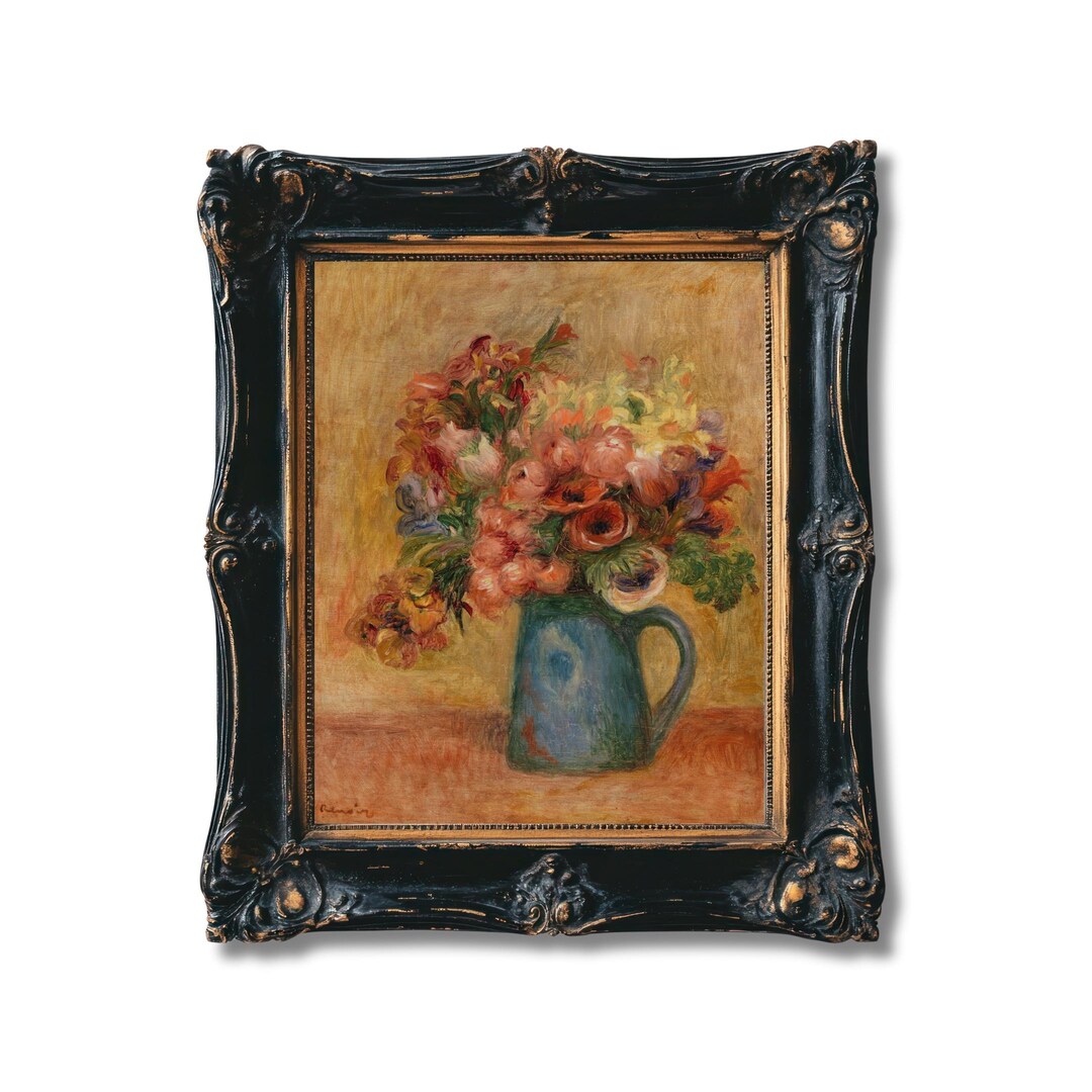 Pierre-auguste Renoir Floral Still Life Print - Impressionist Flower ...