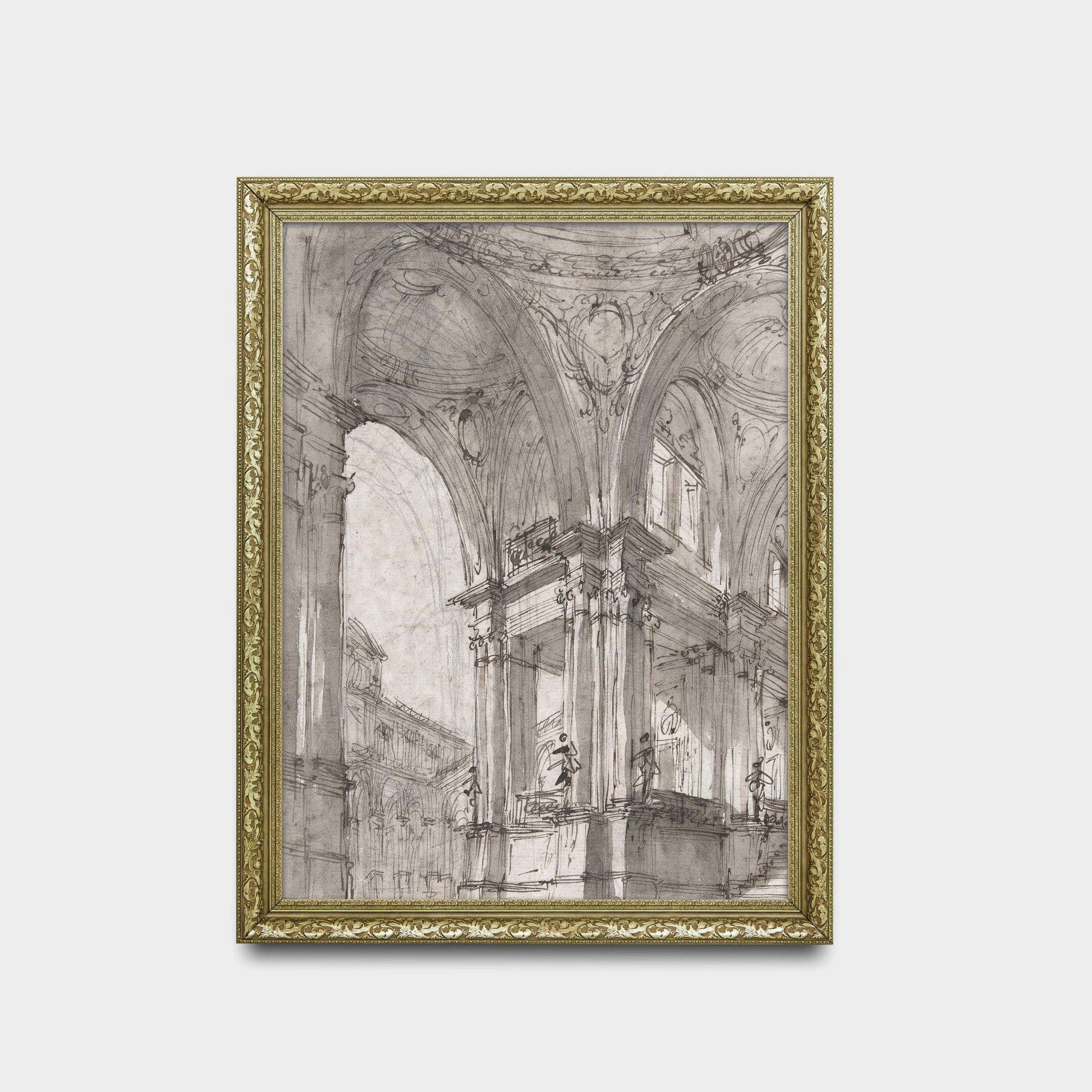 Vintage Architecture Drawing Antique Sketch Line Art - Etsy