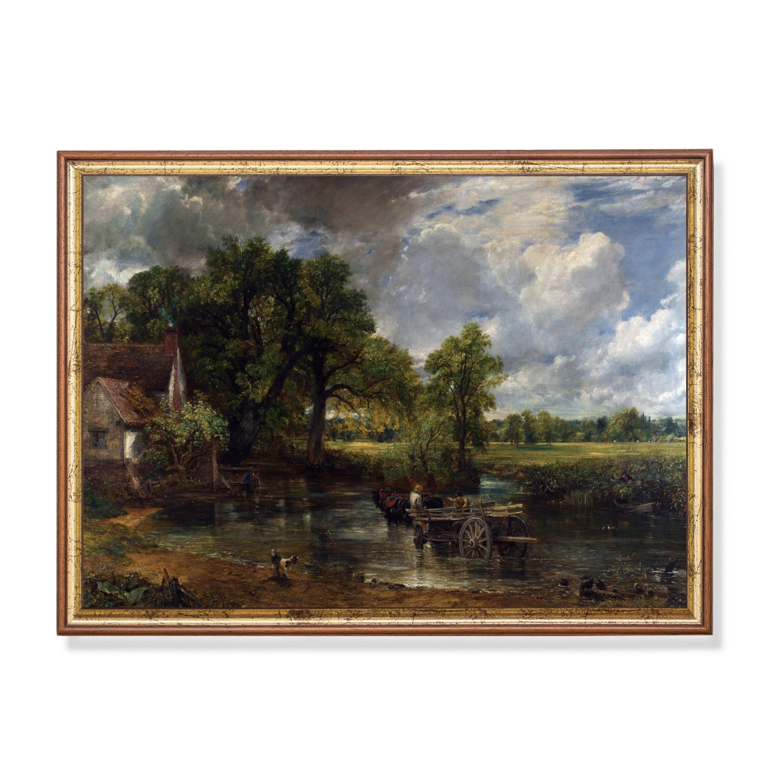 The Hay Wain Art Print: Vintage English Countryside Landscape - Etsy