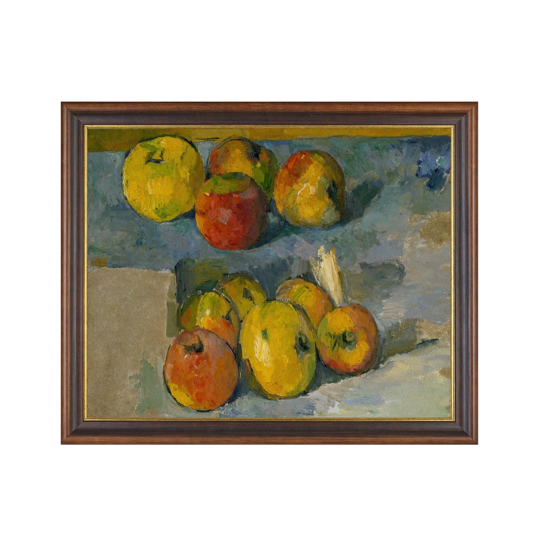 Printed and Shipped | Still Life With Apples | Vintage Painting ...
