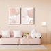 Set of 2 Neutral Prints Boho Wall Art Printable Poster Blush - Etsy