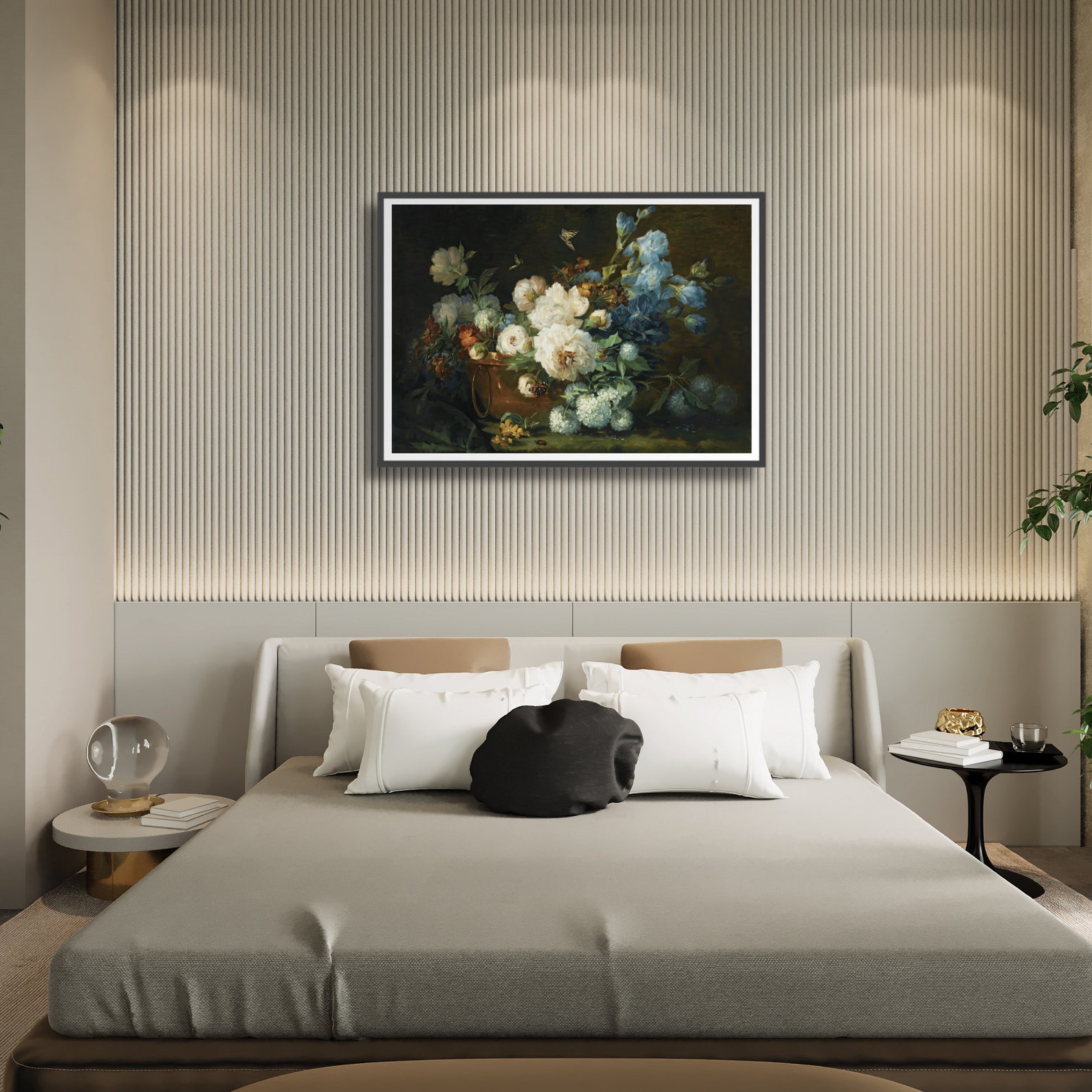 Still Life With Flower Vintage Rustic Oil Painting Print | Etsy