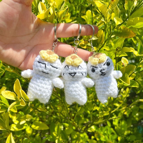 Mini Crochet Hehetmon Keychain - Etsy