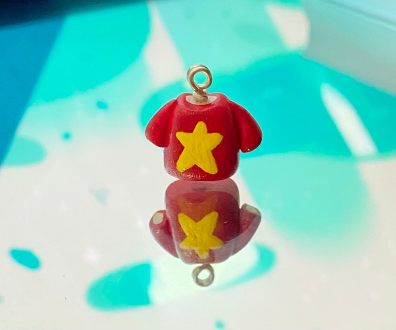 Steven’s Shirt Earrings / Steven Universe Earrings / Red Shirt and Star ...