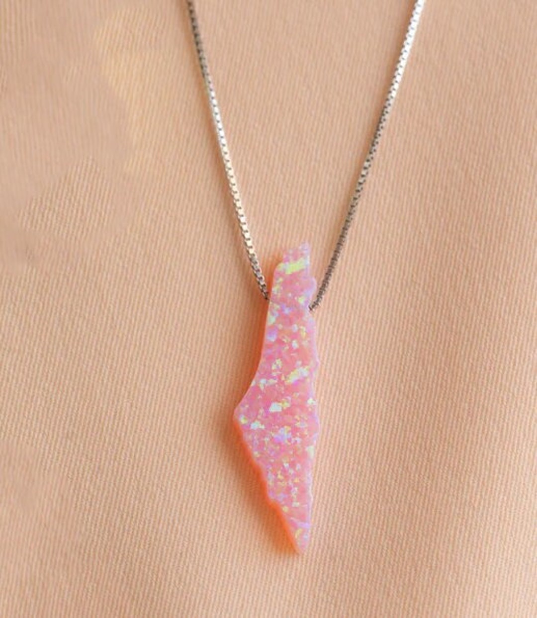 Israel Map Necklace, Israel Necklace, Israel Jewelry, Israel Pendant ...