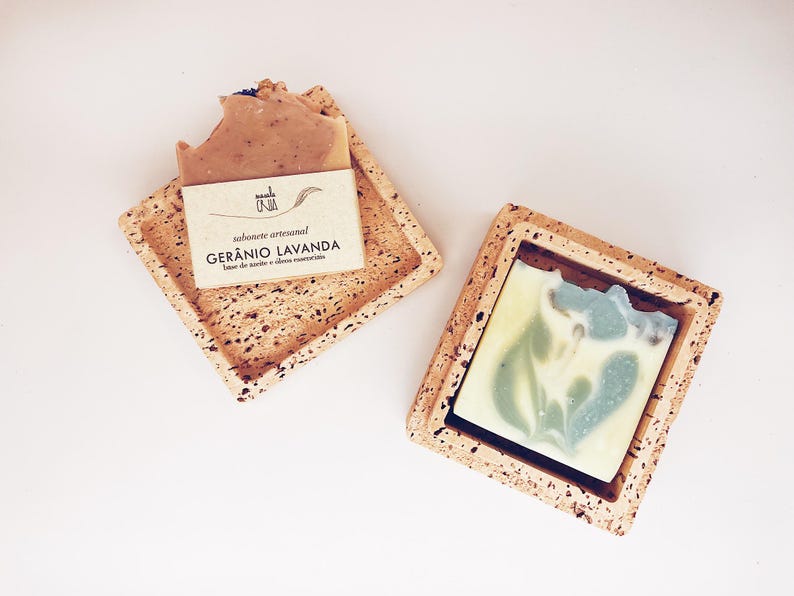 CORK BOX for Soap, Travel Box, Artisanal, Caixa Viagem Sabão, 100% ...