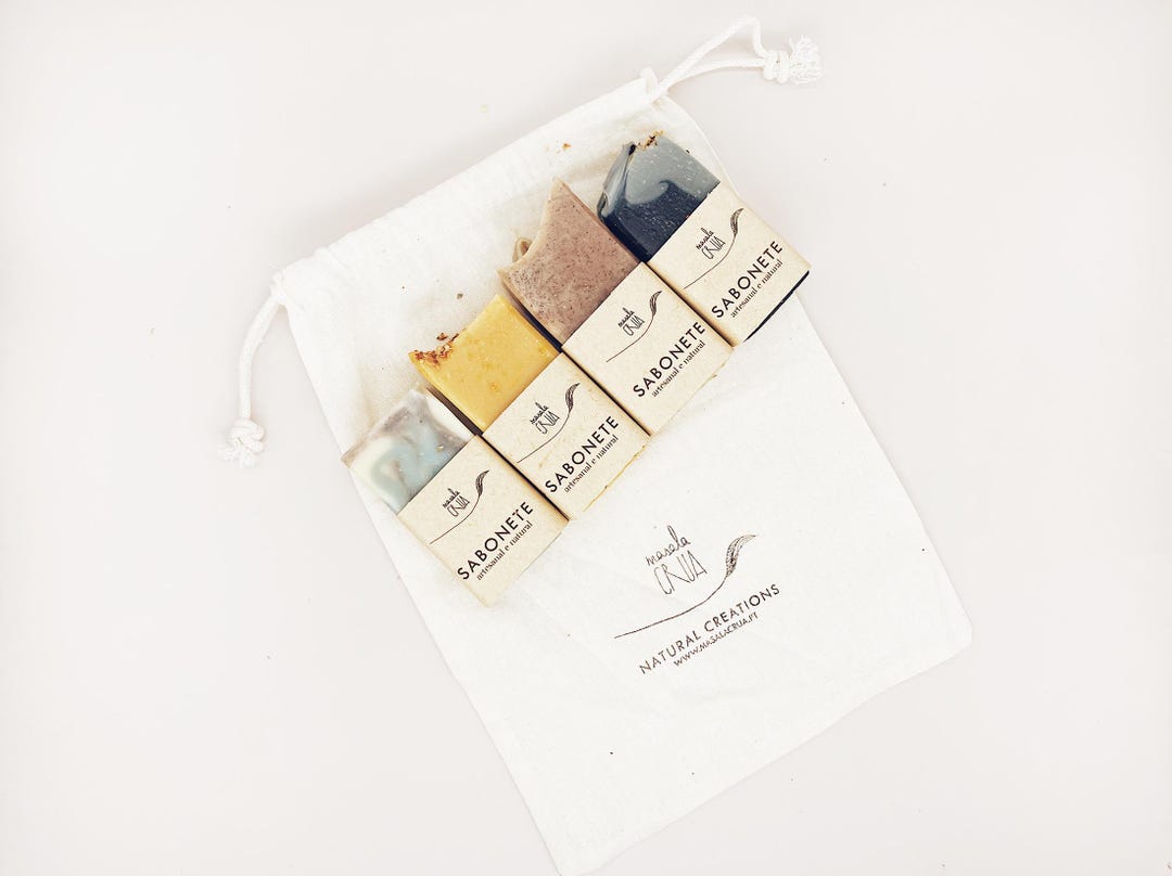 Natural Mini Soap Set | Travel Size Botanical Gift Box - Etsy Ireland