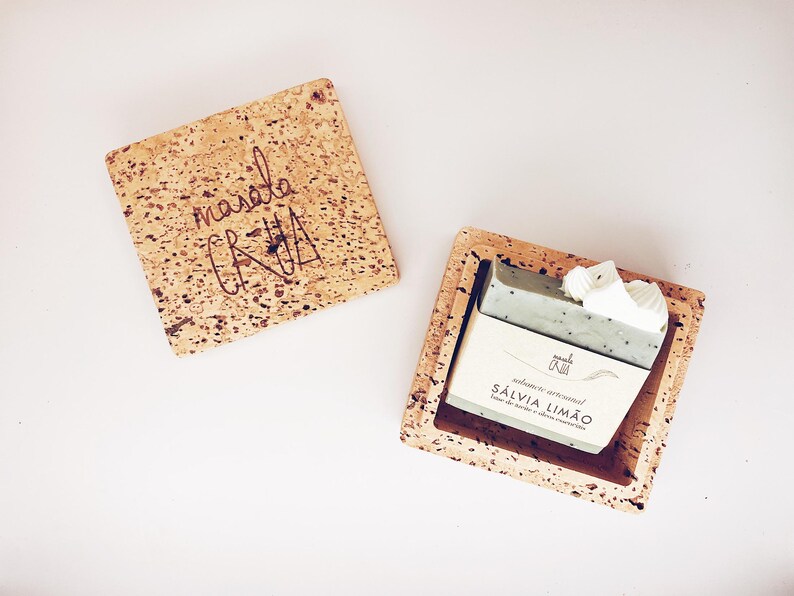 CORK BOX for Soap, Travel Box, Artisanal, Caixa Viagem Sabão, 100% ...