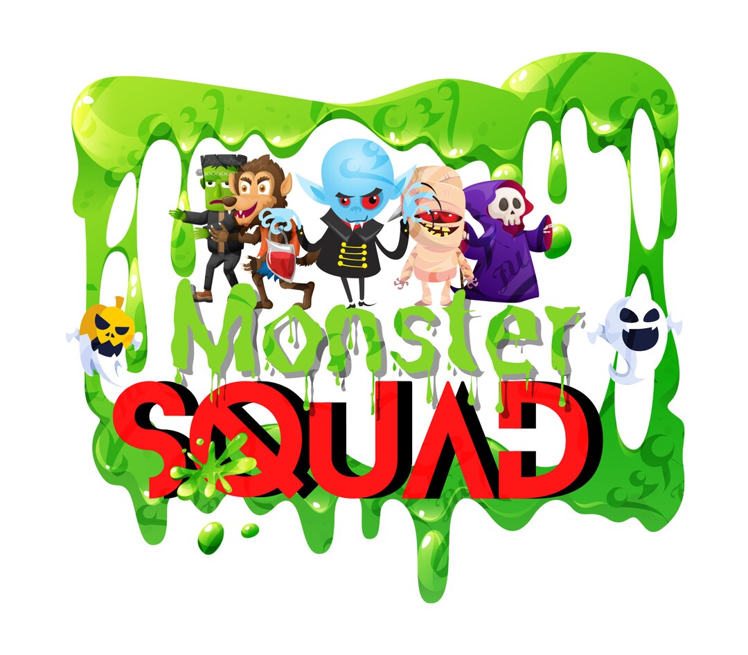 Monster Squad Halloween/monsters/kids/zombie/vampire/werewolf/ghost ...