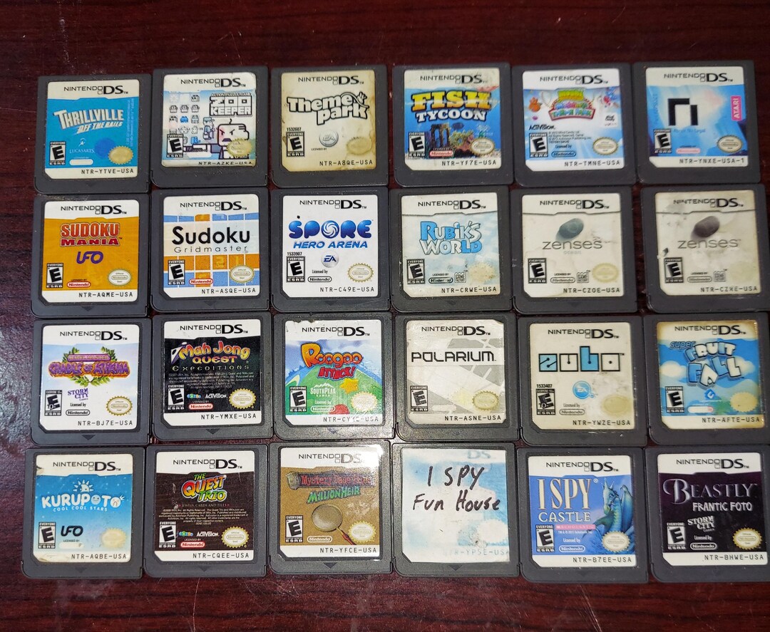 Lot Mixes Nintendo Ds Puzzle Adventures Games; Thrillville, Sudoku ...