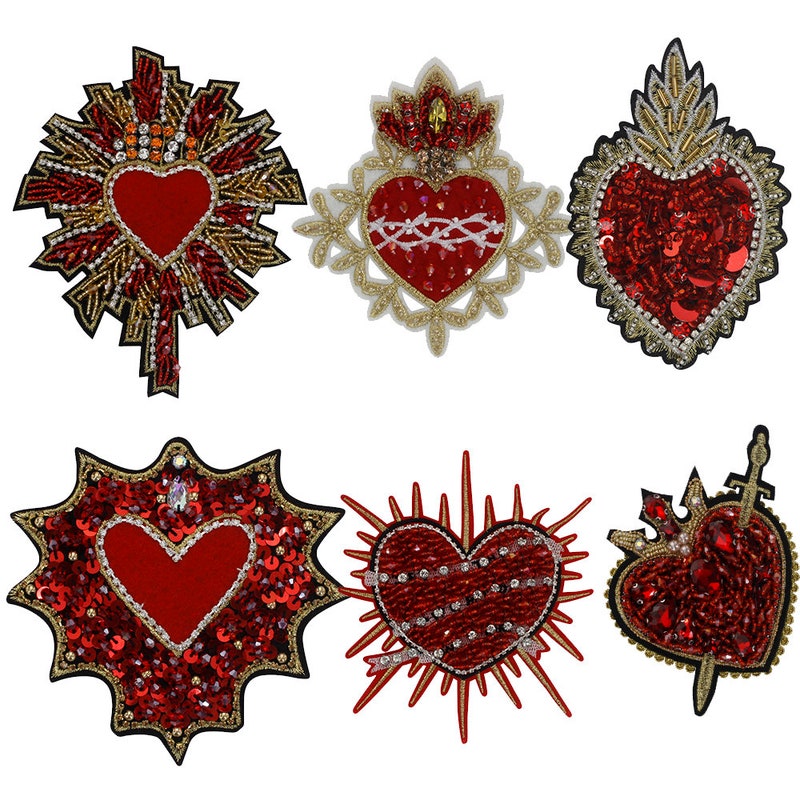 Sacred Heart Embroidery - Etsy