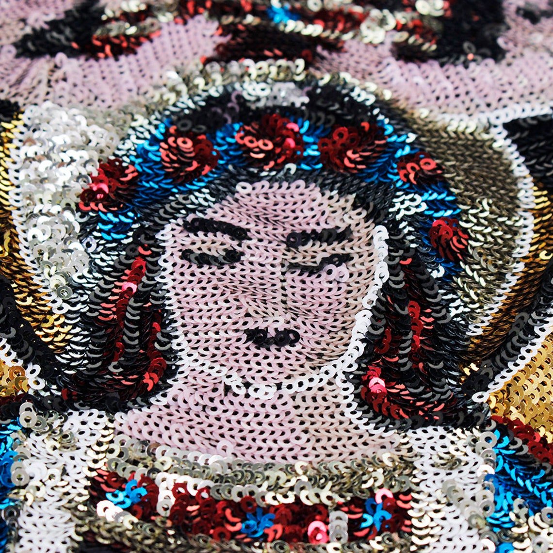 Large Sequin Lady of Guadalupe Patches Virgin Mary Applique - Etsy