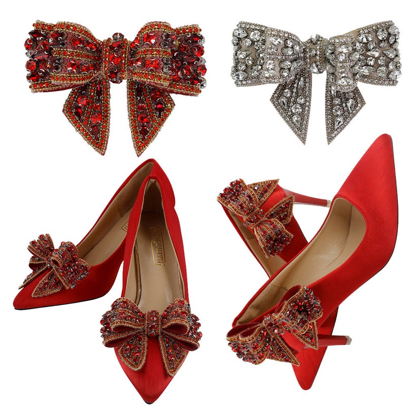 Rhinestone Bow Tie - Etsy