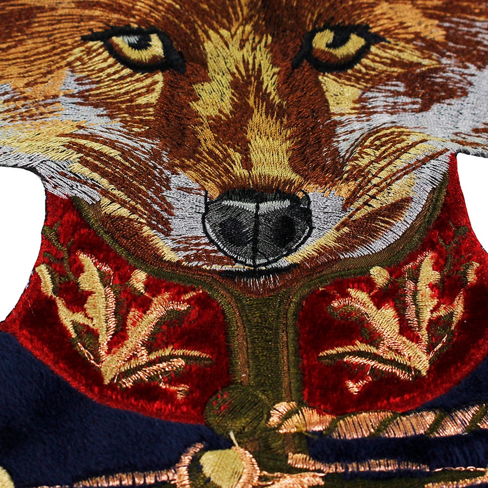 Fashion Crown Royal Soldier Fox Patches Embroidered Applique - Etsy