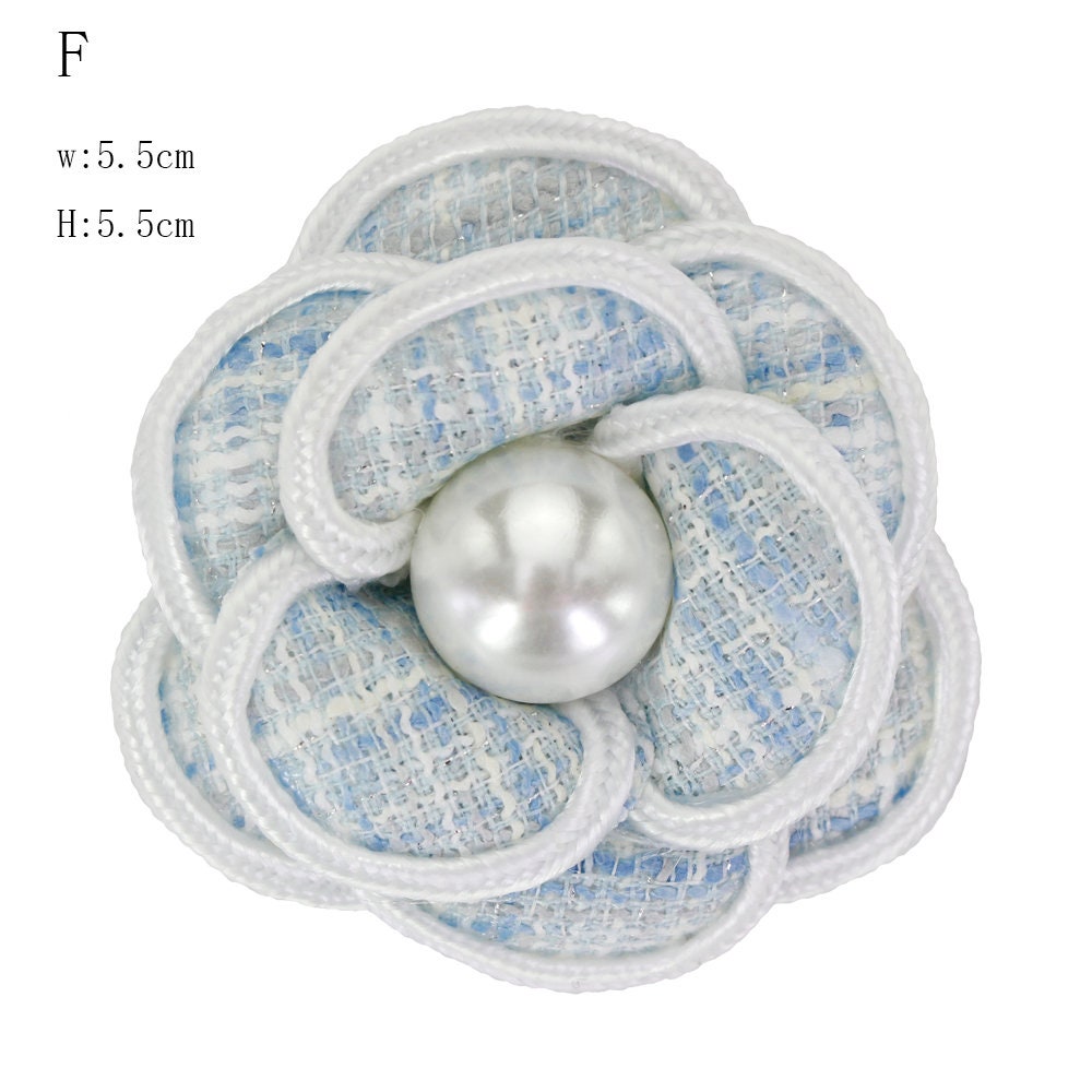 Camellia Applique 3D Flower Patch Beaded Floral Badges for - Etsy