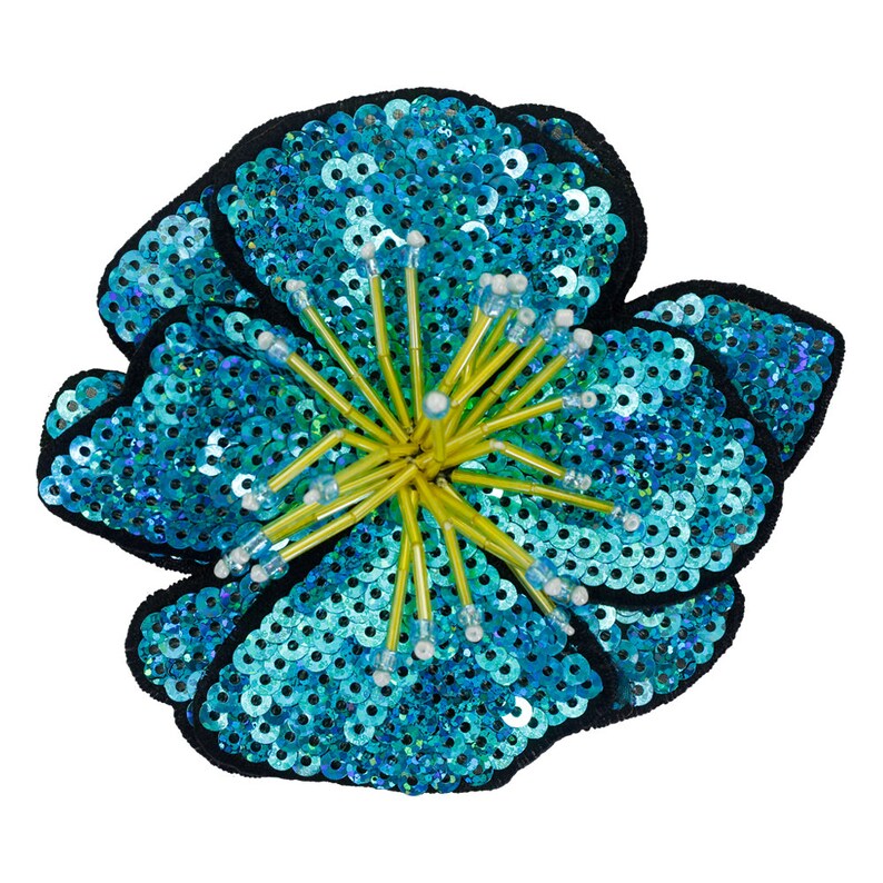 Sequin Flower Patch, 3D Flower Patches, Floral Patch, Beaded Flower ...
