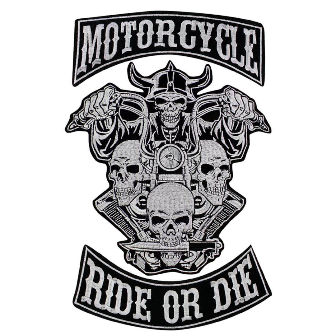 Skull Patches Motorcycle Death Skull Patches for Jackets Iron on ...