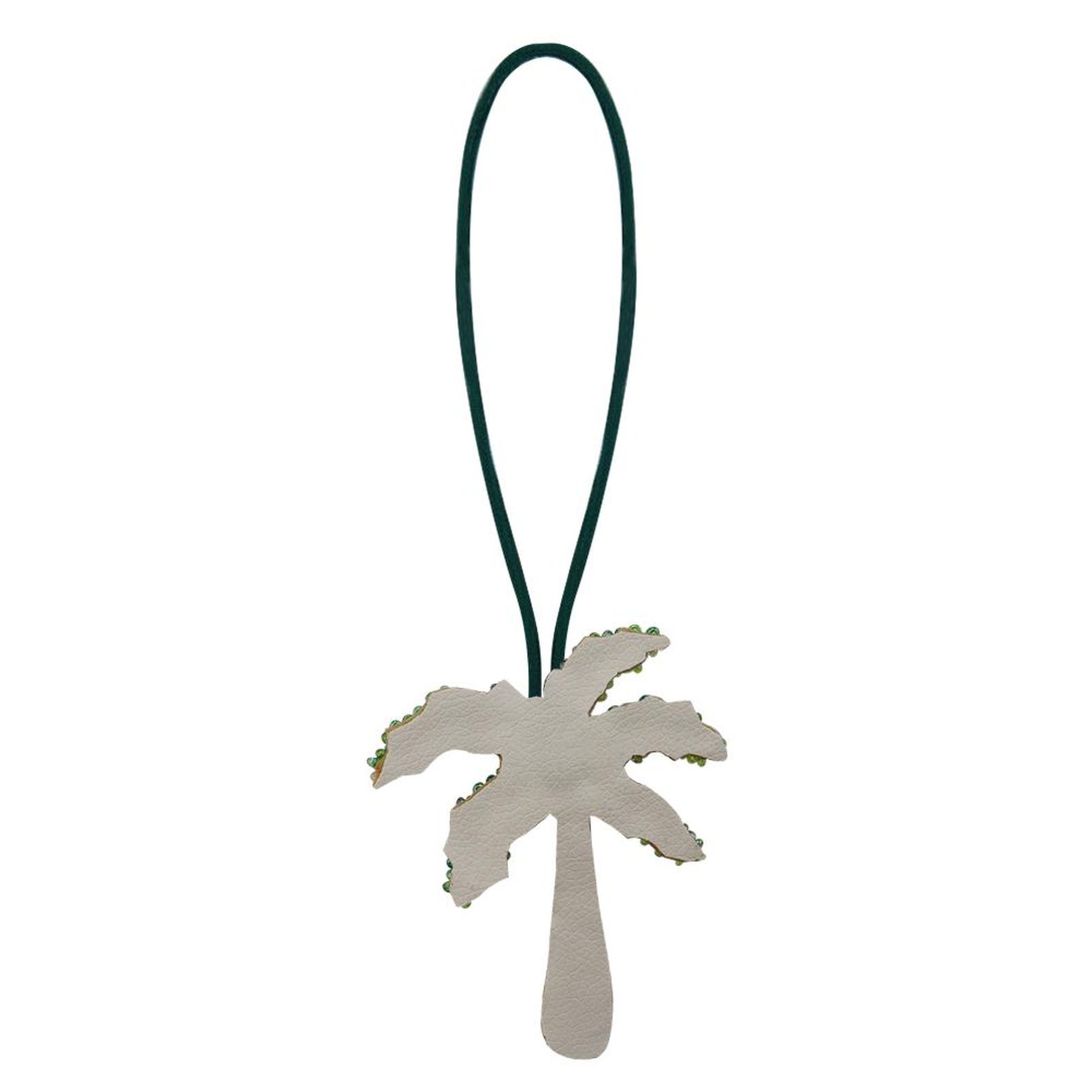 Beaded Patch Charm Bead Palm Tree Hanging Charm Bag Charm Rhinestones ...