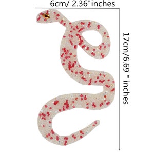 Snake Patches Rhinestones Iron on Snake Applique Motif Hot Fix Rhinestones Snake for Shoes ...