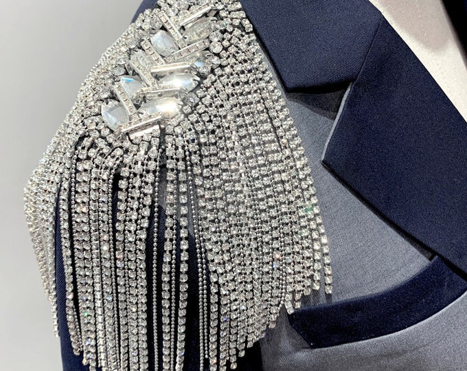 Beading Epaulettes Shouler Tassel Fringe Shoulder Patches Suit ...