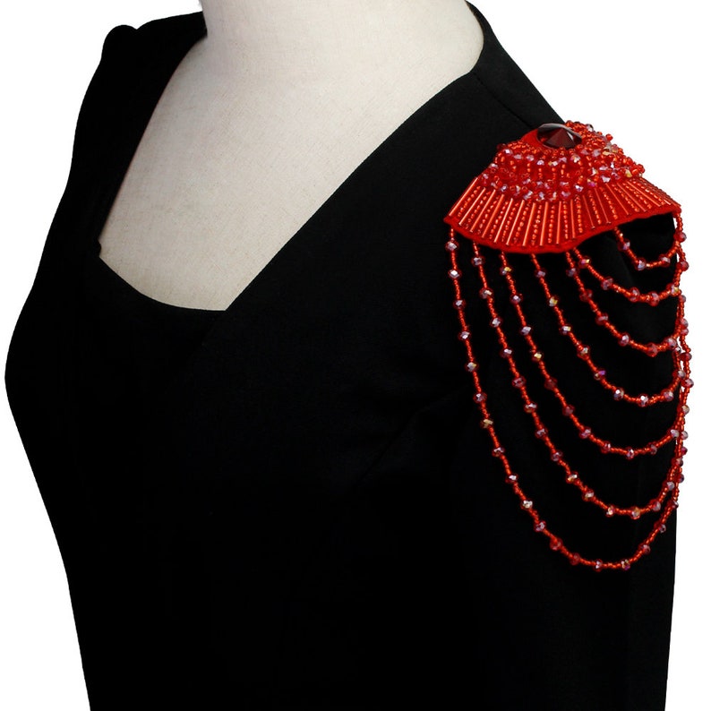 Beading Epaulettes Shouler Tassel Fringe Shoulder Patches Suit ...